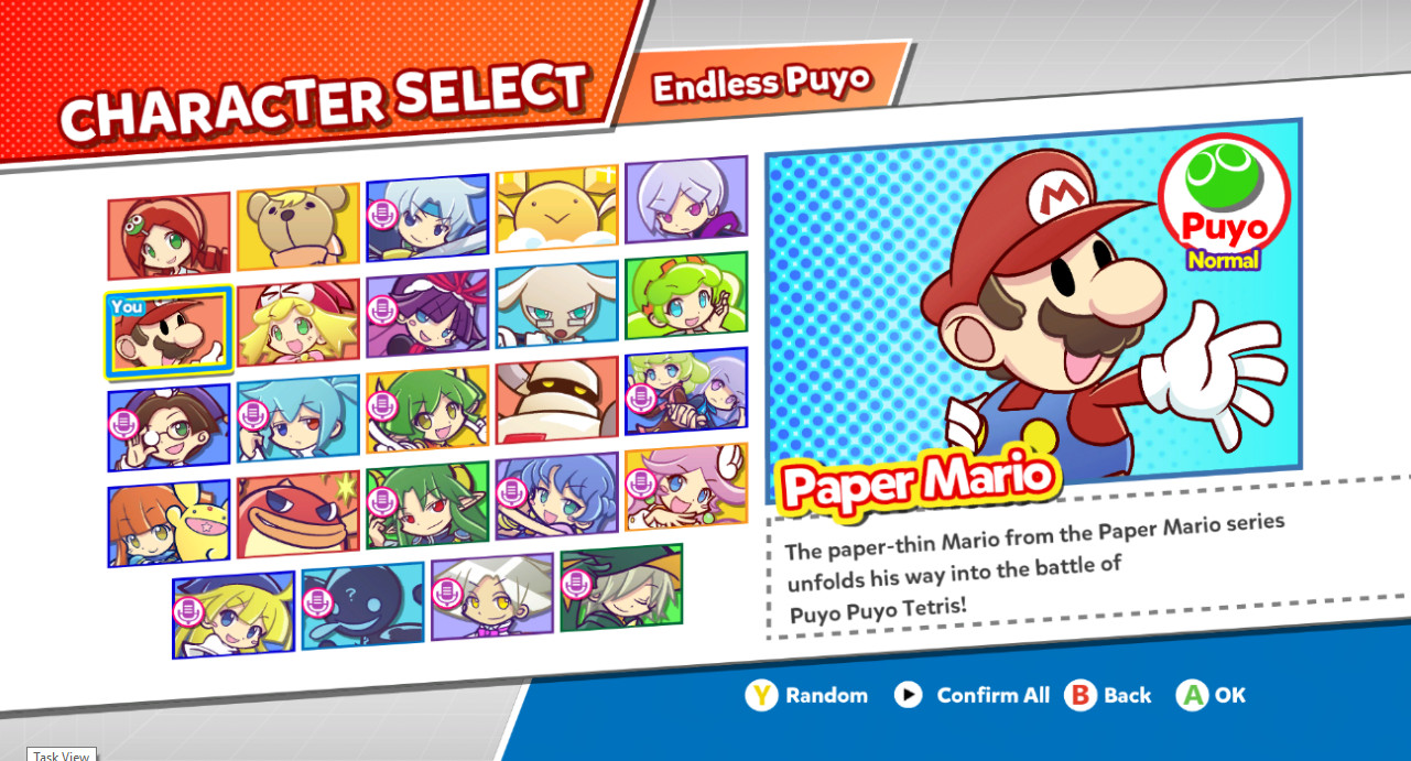 Paper Mario [Puyo Puyo Tetris] [Mods]