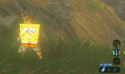 Spongebob Shield Port Mod for The Legend of Zelda: Breath of the Wild ...