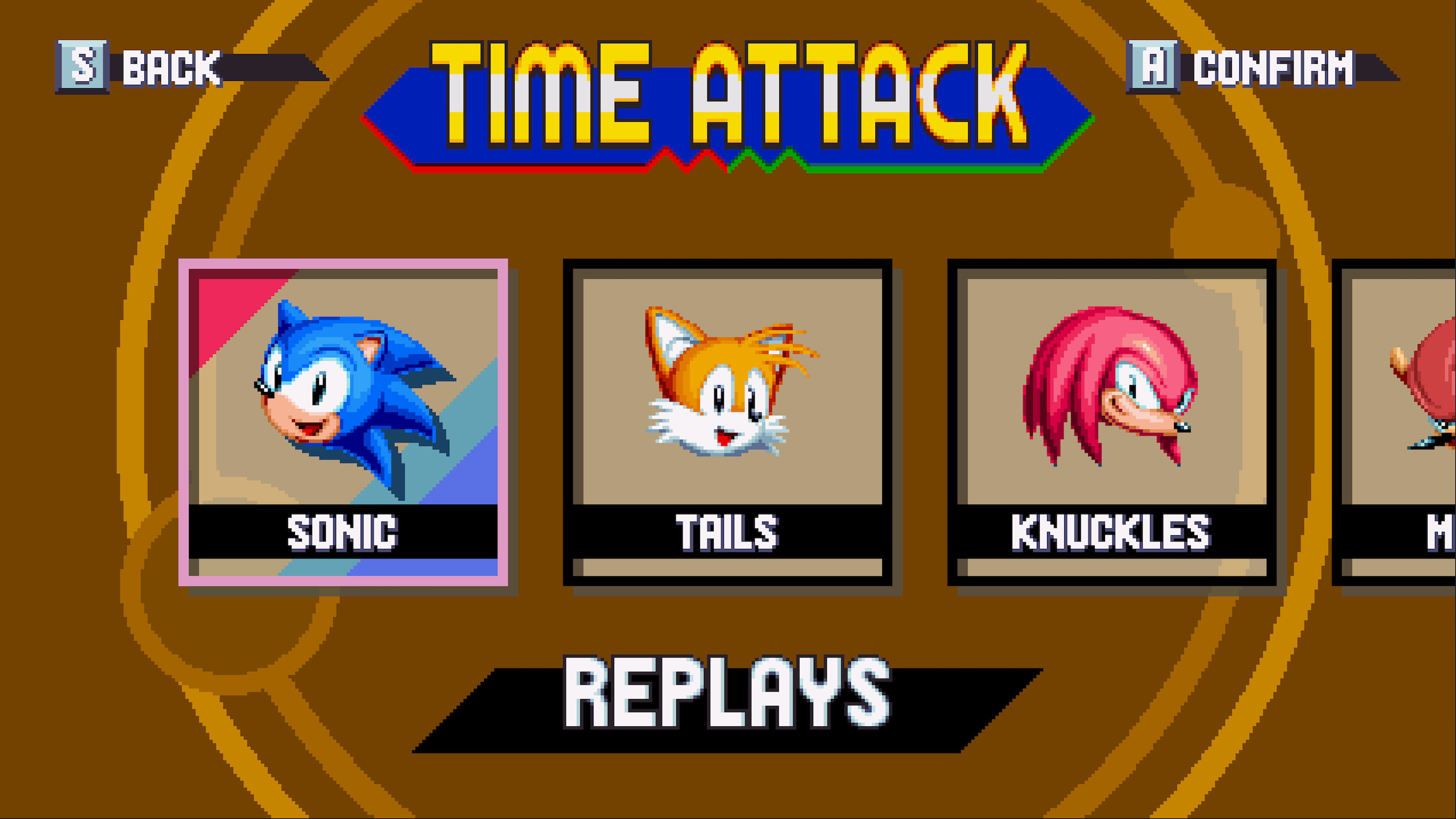 Unique/Different Menu Colors Mod for Sonic Mania | SM Mods