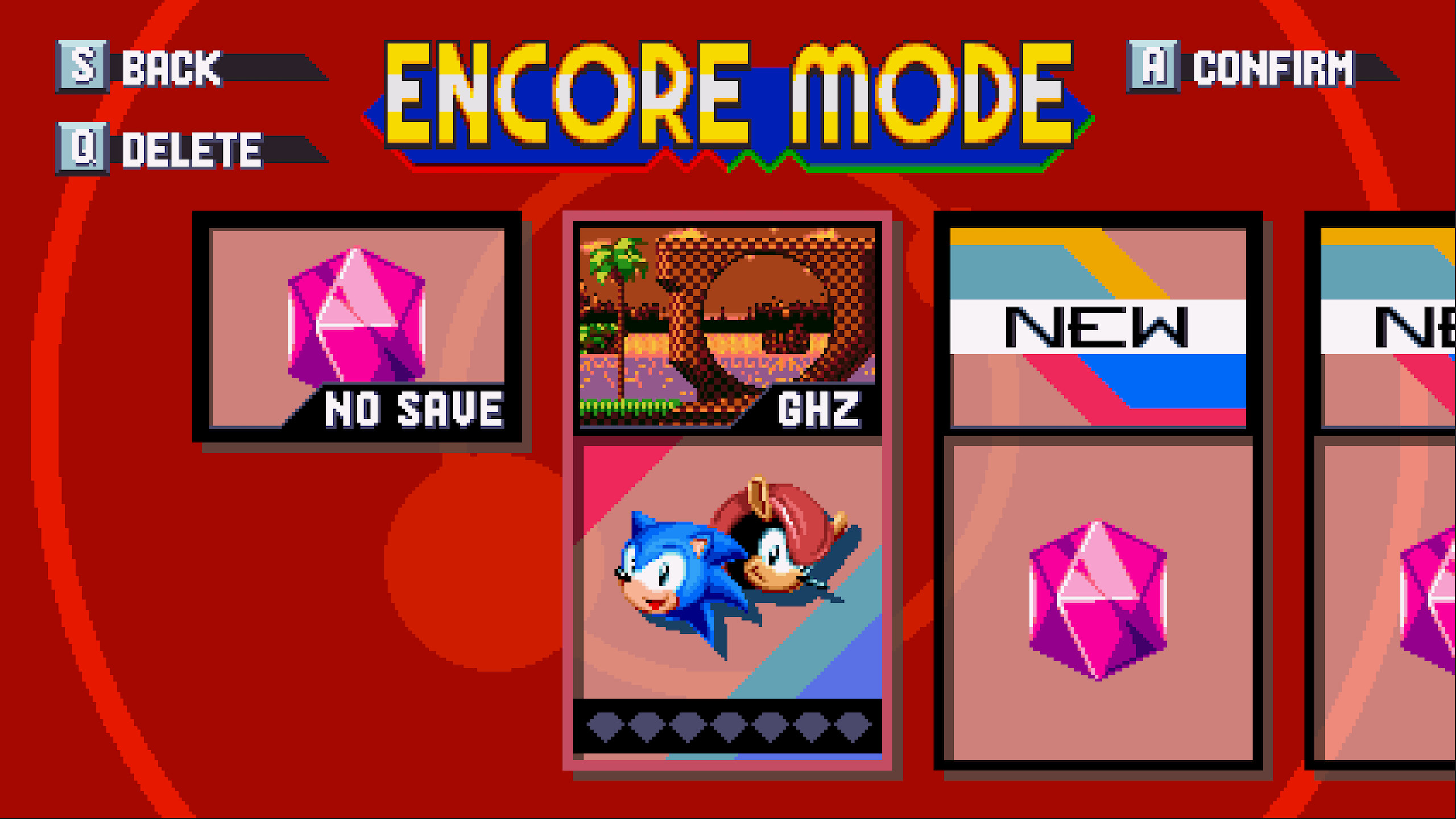 Unique/Different Menu Colors Mod for Sonic Mania | SM Mods
