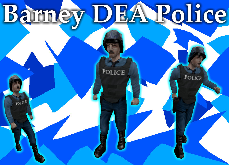 Barney DEA Police Mod for Half-Life | HL Mods