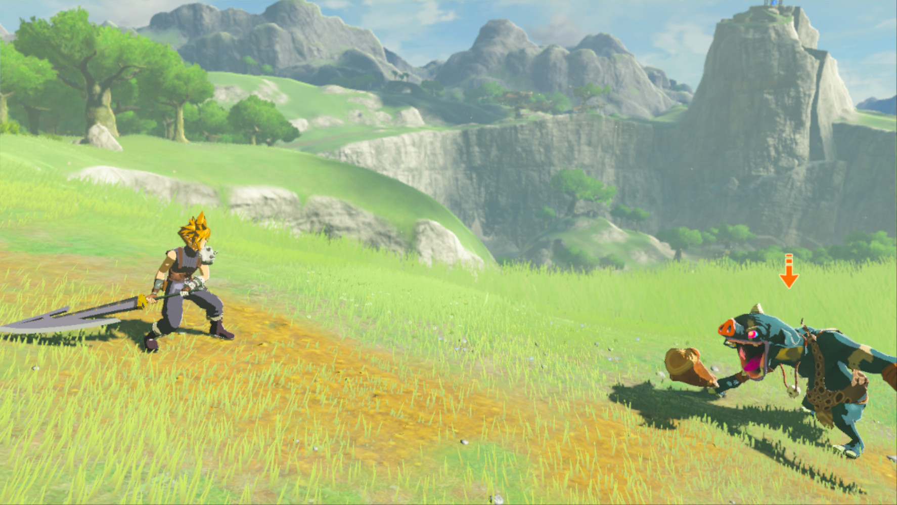 Cloud Strife (SOLDIER) Armor + Organics Mod for The Legend of Zelda ...