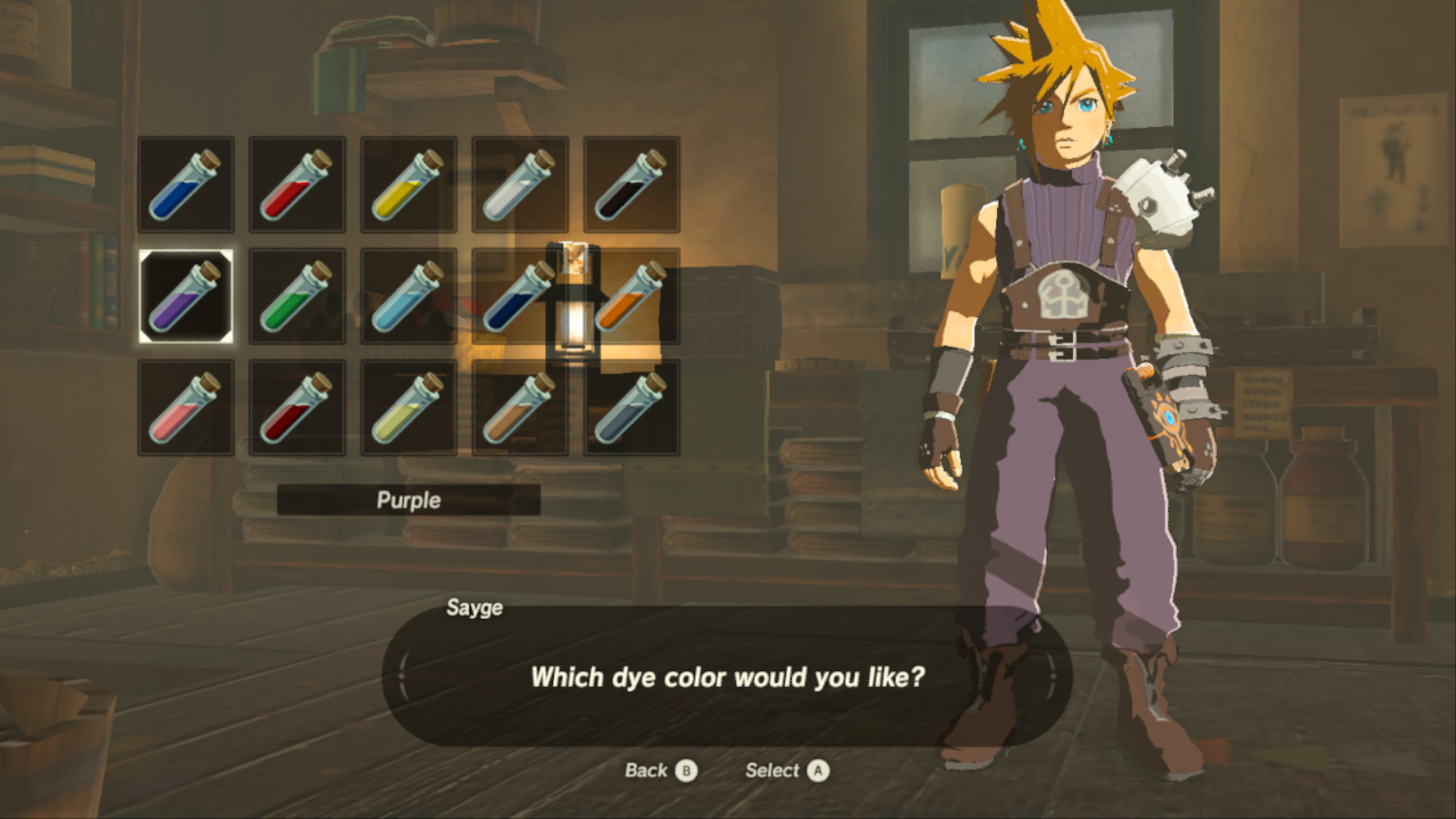 Cloud Strife (SOLDIER) Armor + Organics Mod for The Legend of Zelda ...