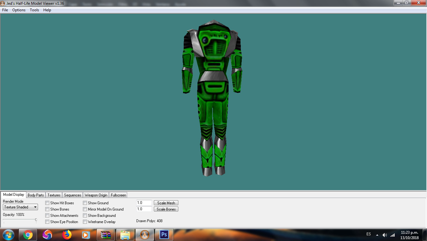 Hev Suit Simple Recolor: Green Mod for Half-Life | HL Mods