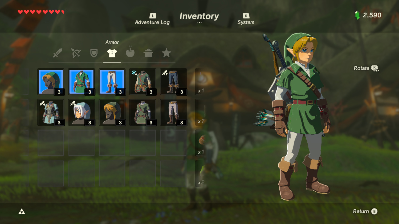 Matching Green Tunics Mod for The Legend of Zelda: Breath of the Wild ...