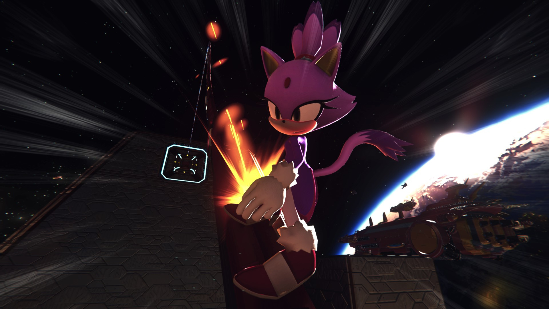 Blaze the cat V2 Mod for Sonic Forces | SFCS Mods