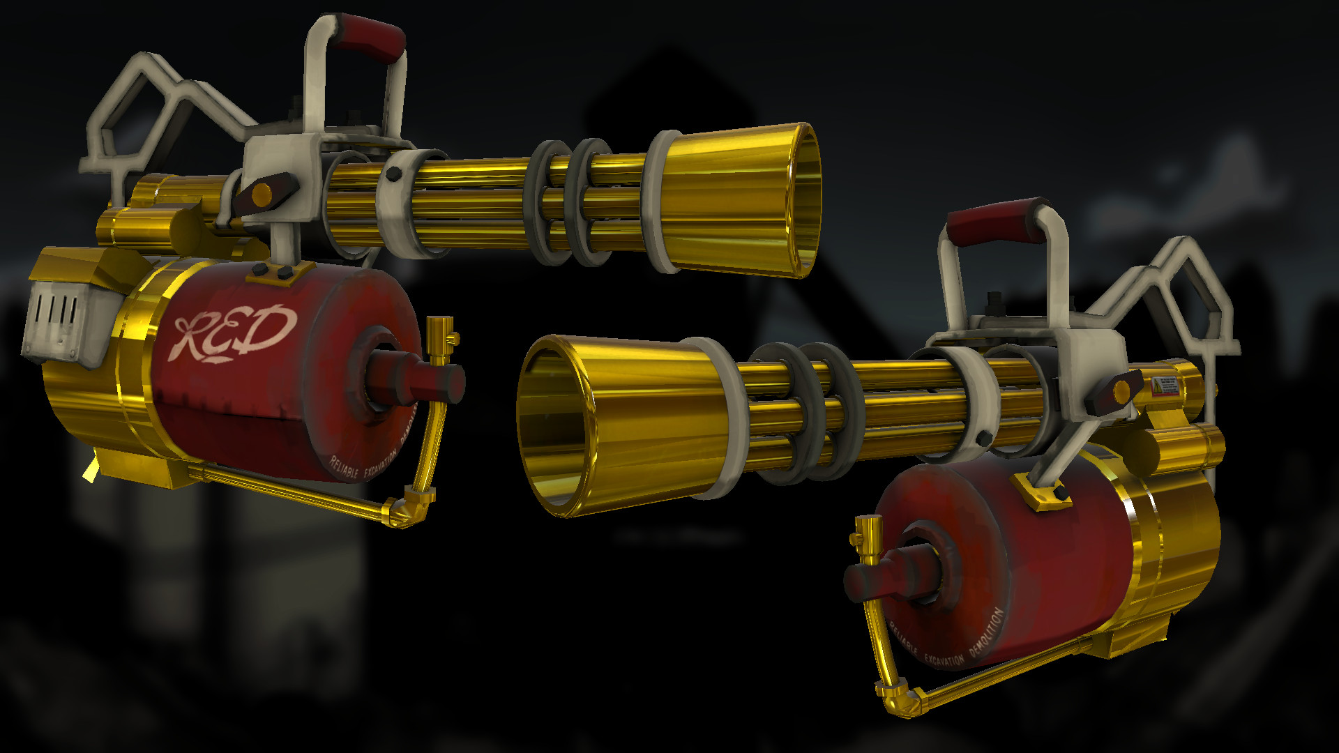 Team Themed Minigun Mod for Team Fortress 2 | TF2 Mods