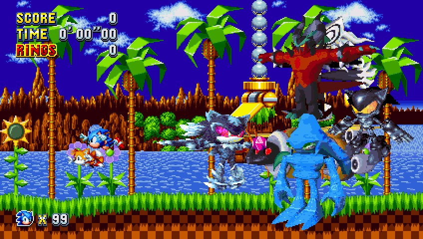 t-posing Infinite & crew Mod for Sonic Mania | SM Mods