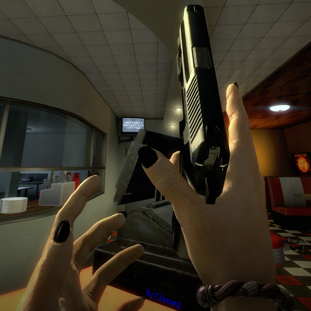 Jessica Black Nail Polish Mod for Contagion | Contagion Mods