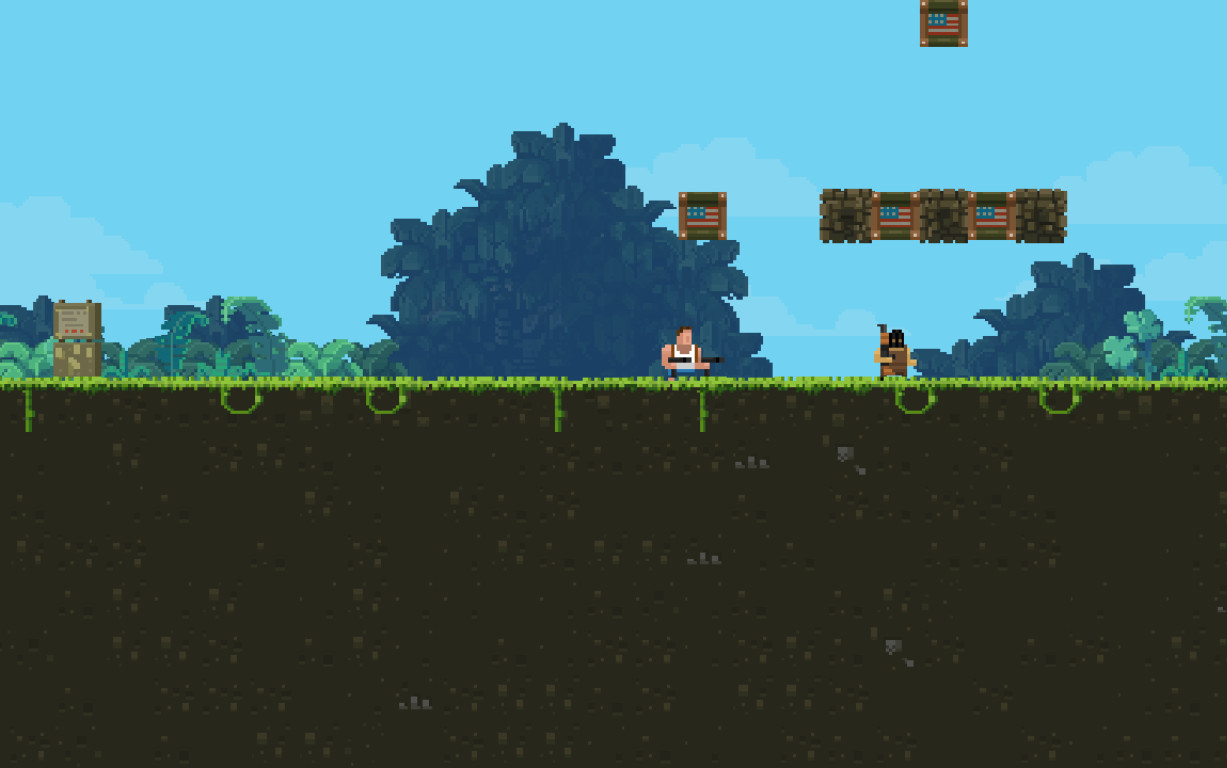 Super Mario Bros levels remake Mod for Broforce | Broforce Mods