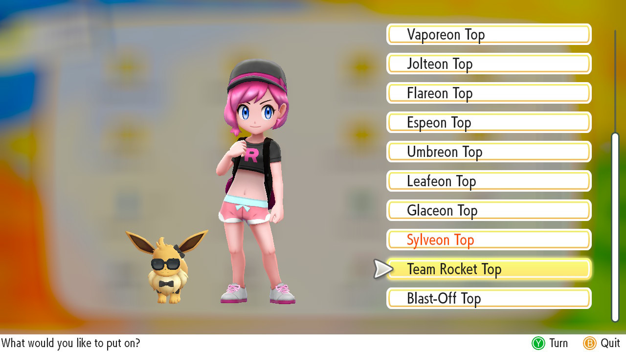 Female Trainer Wardrobe Updates Mod for Pokémon Let's Go! | LGPE Mods