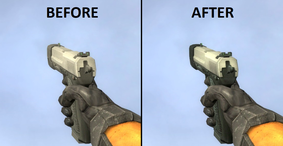 Consistent default Pistol Viewmodel Mod for Half-Life 2 | HL2 Mods