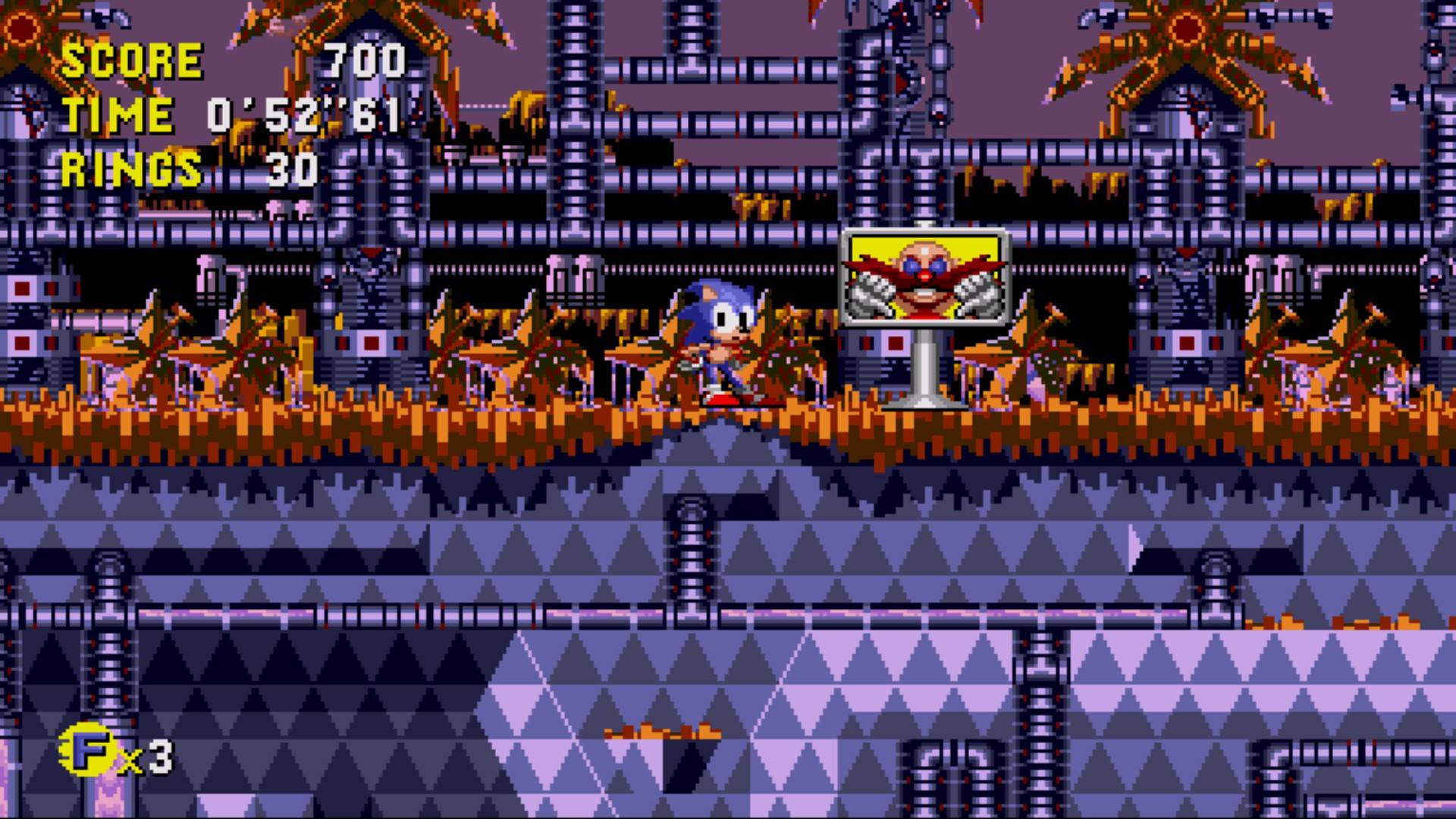 Sonic Megamix Goal-post Artwork Mod for Sonic CD (2011) | SCD Mods