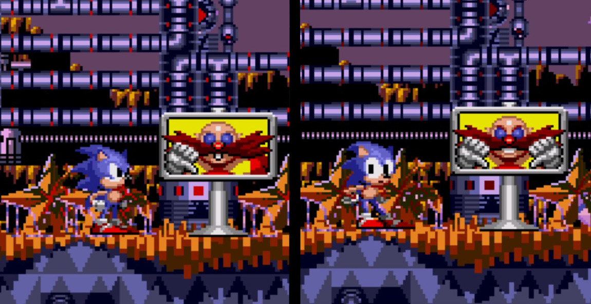 Sonic Megamix Goal-post Artwork Mod for Sonic CD (2011) | SCD Mods