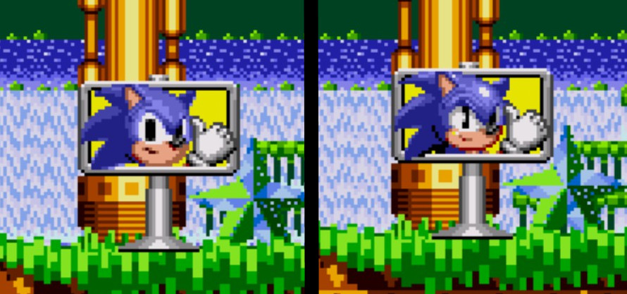 Sonic Megamix Goal-post Artwork Mod for Sonic CD (2011) | SCD Mods