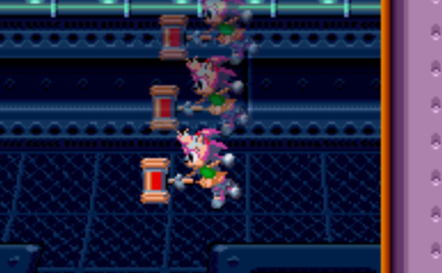 Amy over Mighty Mod for Sonic Mania | SM Mods