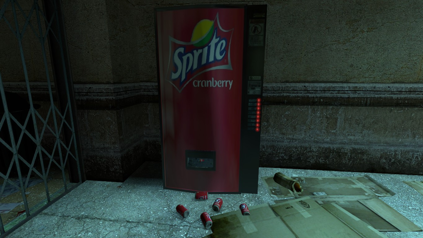 Sprite Cranberry Vending Machines and Cans [Half-Life 2] [Mods]