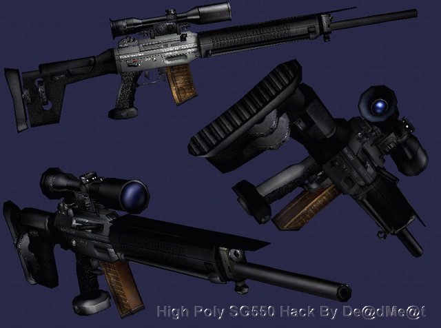 High Poly SG550 Mod for Counter-Strike 1.6 | CS1.6 Mods