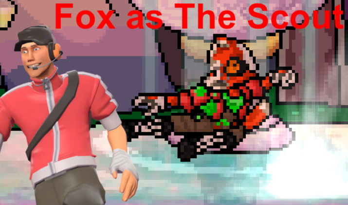 Scout TF2 over Fox Mod for Super Smash Bros. Crusade | SSBC Mods