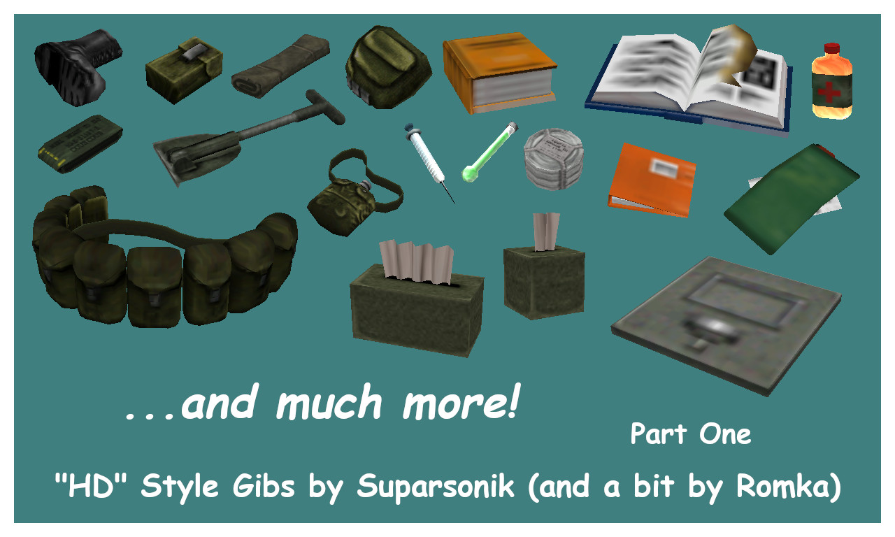 "HD" Style Gibs Part One Mod for Half-Life | HL Mods
