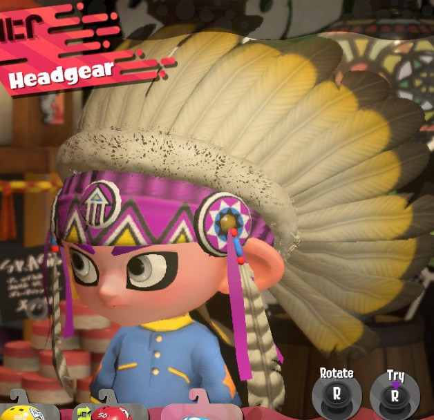 Warrior Headdress Mod for Splatoon 2 | Splatoon 2 Mods