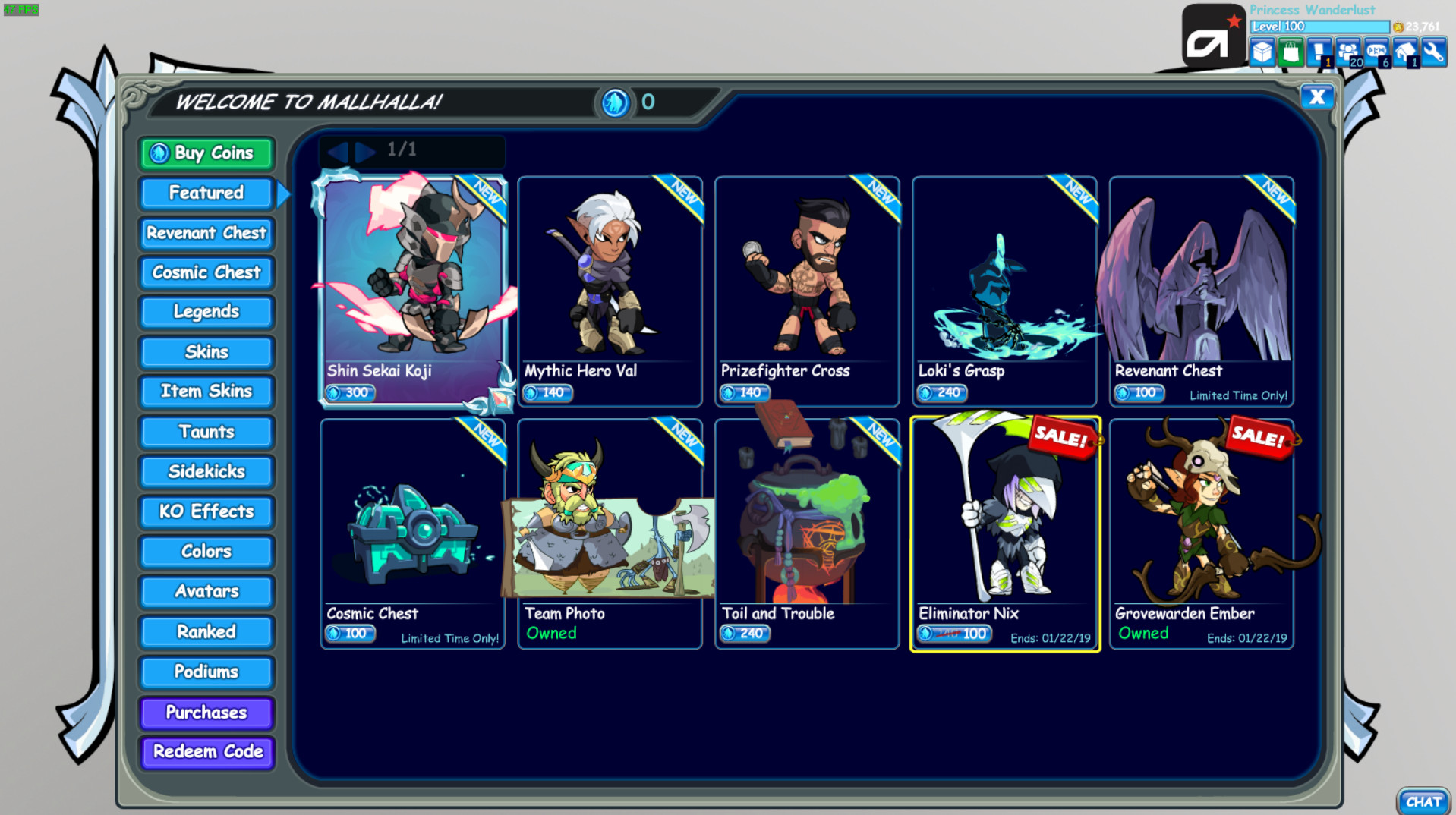 Comics Sanshalla (DOES NOT WORK WITH 3.36) [Brawlhalla] [Mods]