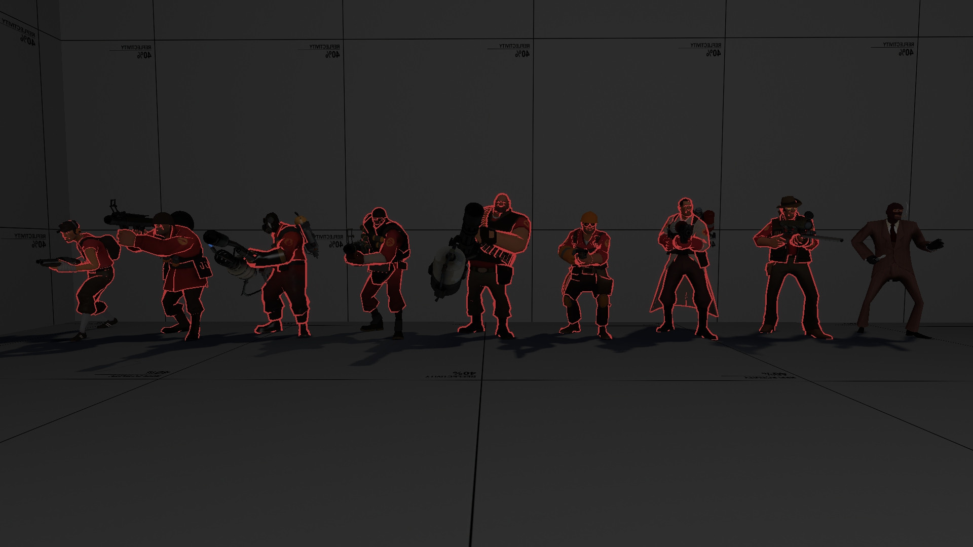 Team Colored Glowing Player Outlines (No Spy) Mod for Team Fortress 2 ...