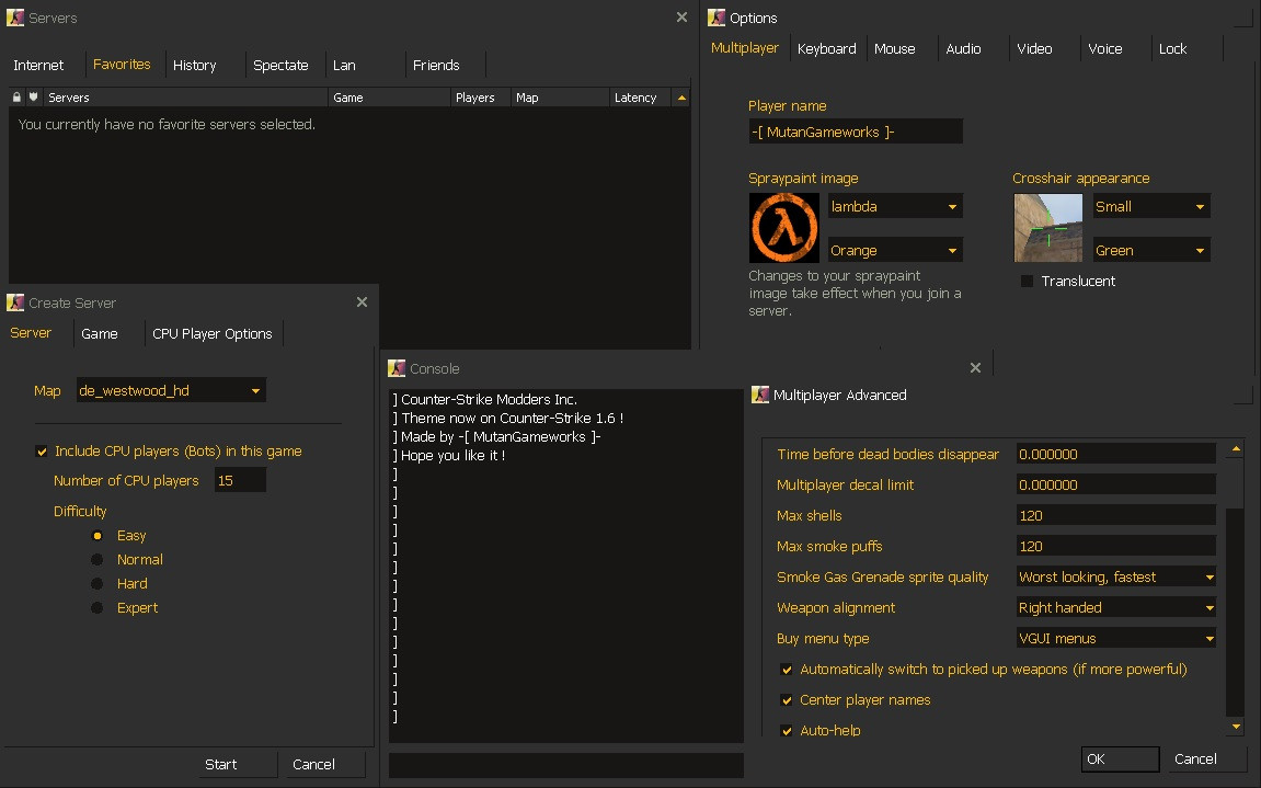 Counter-Strike Modders Inc. Official Theme Mod for Counter-Strike 1.6 ...