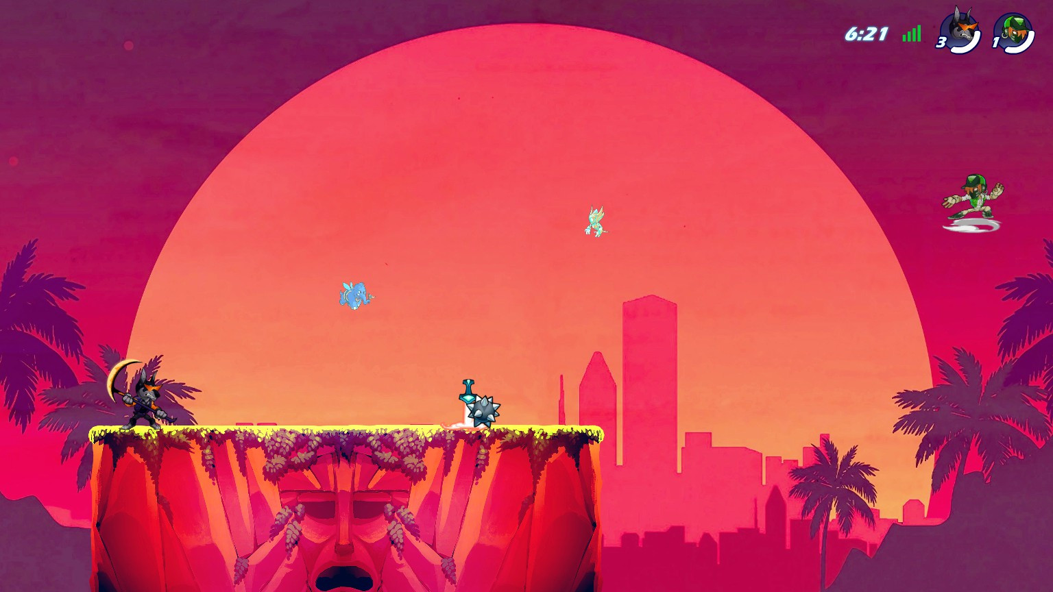 Hotline Sunset Brawlhaven Mod for Brawlhalla | BHalla Mods