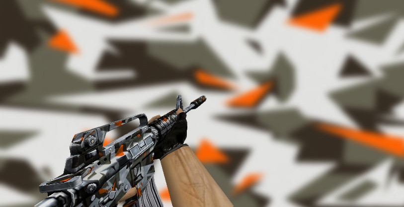 Default M4A1 Special Silver Mod for Counter-Strike 1.6 | CS1.6 Mods