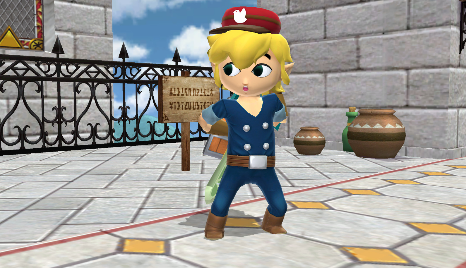 Smash 3C Conductor Toon Link [Super Smash Bros. Brawl] [Mods]