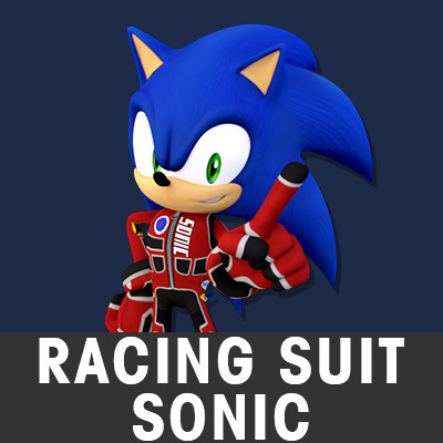 Smash 3C Racing Suit Sonic Mod for Super Smash Bros. Brawl | Brawl Mods