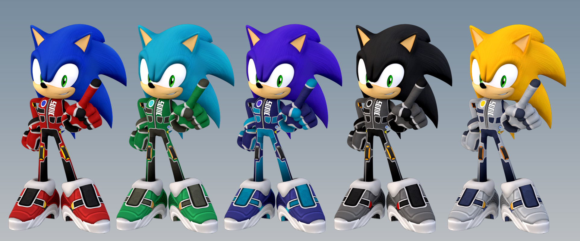 Smash 3C Racing Suit Sonic Mod for Super Smash Bros. Brawl | Brawl Mods