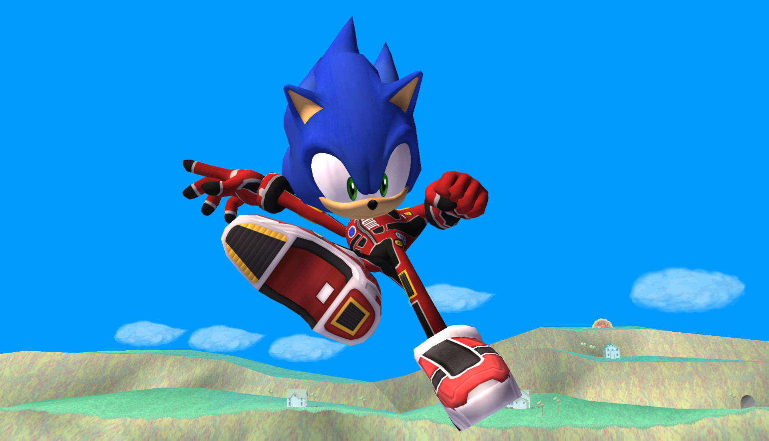 Smash 3C Racing Suit Sonic Mod for Super Smash Bros. Brawl | Brawl Mods