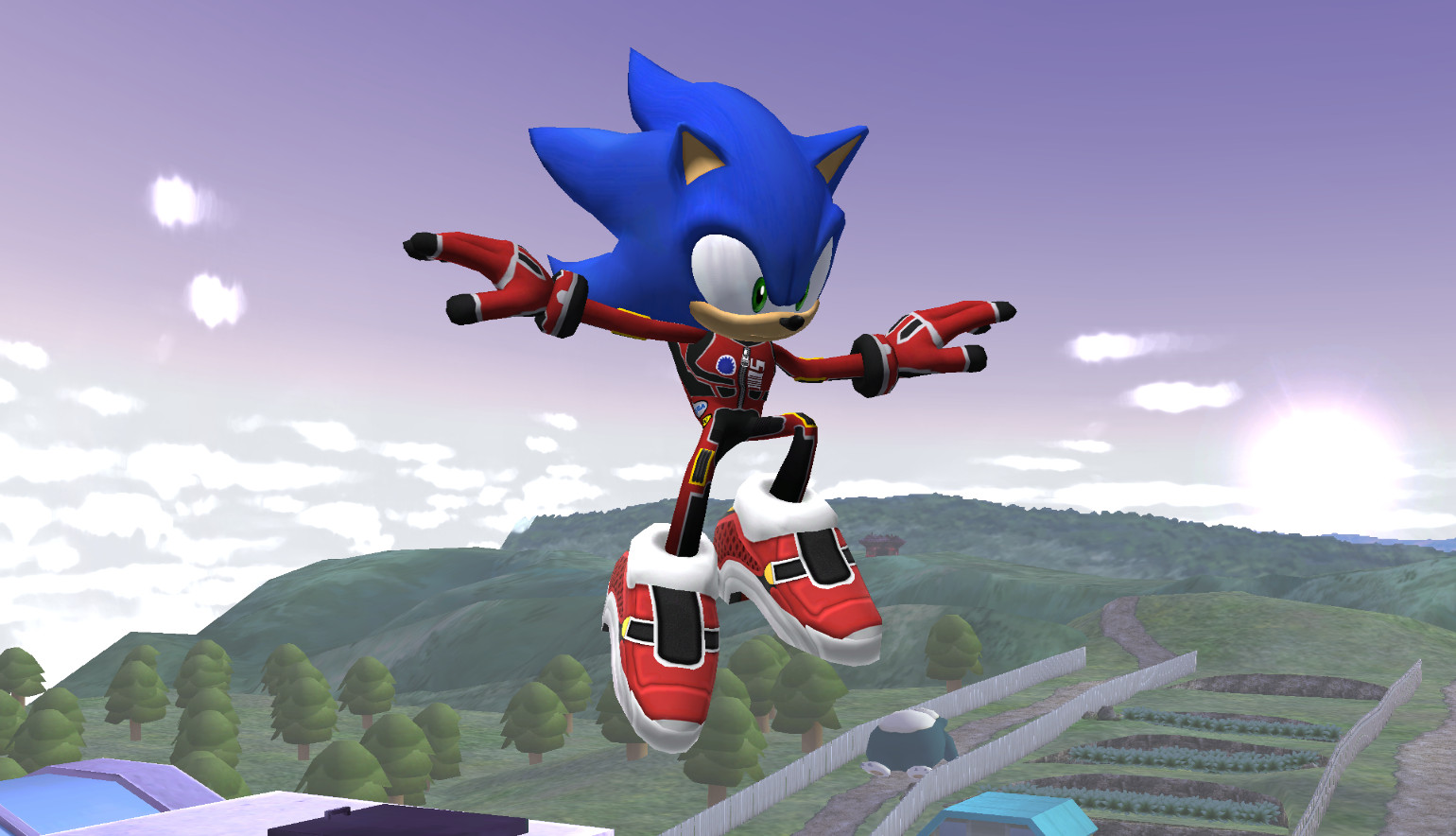 Smash 3C Racing Suit Sonic Mod for Super Smash Bros. Brawl | Brawl Mods