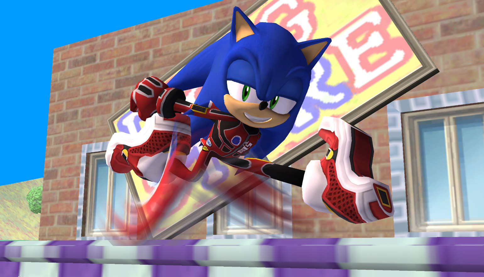 Smash 3C Racing Suit Sonic Mod for Super Smash Bros. Brawl | Brawl Mods