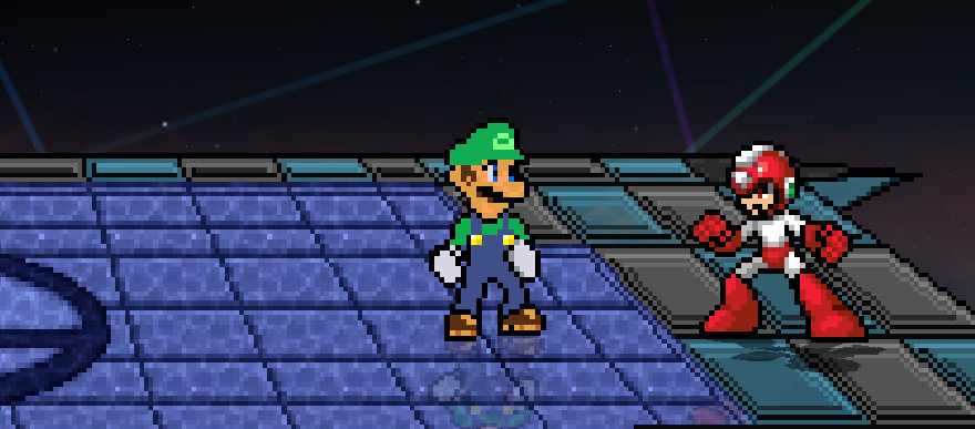 One Color Luigi And One Color Proto Man Mod for Super Smash Bros ...