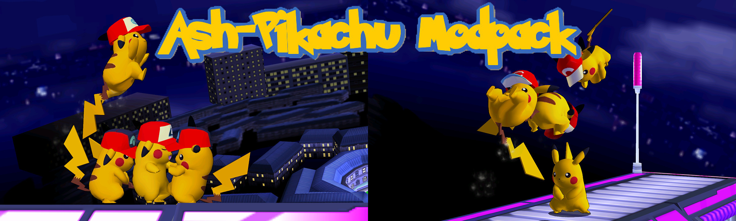 Ash-Pikachu Modpack V2 Mod for Super Smash Bros. (3DS) | SSB3DS Mods
