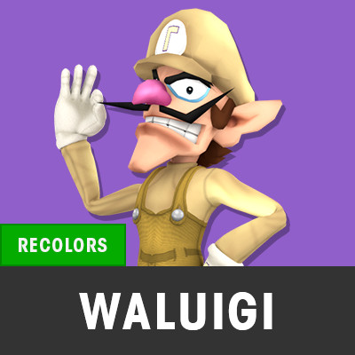 Smash 3C Waluigi Recolor Expansion Mod for Super Smash Bros. Brawl ...