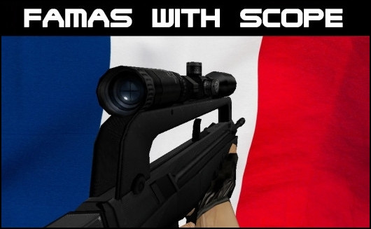 Carbon Famas with Scope Mod for Counter-Strike 1.6 | CS1.6 Mods