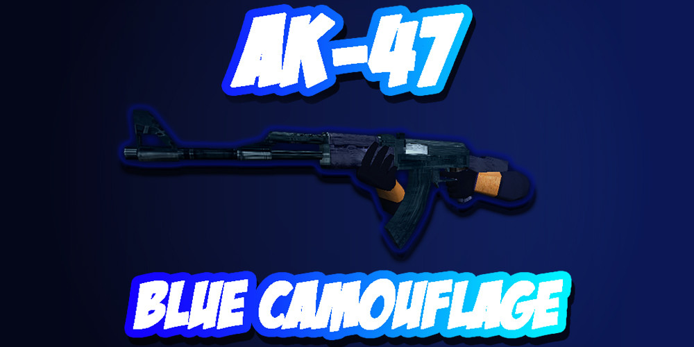 AK-47|Blue Camouflage [Counter-Strike 1.6] [Mods]