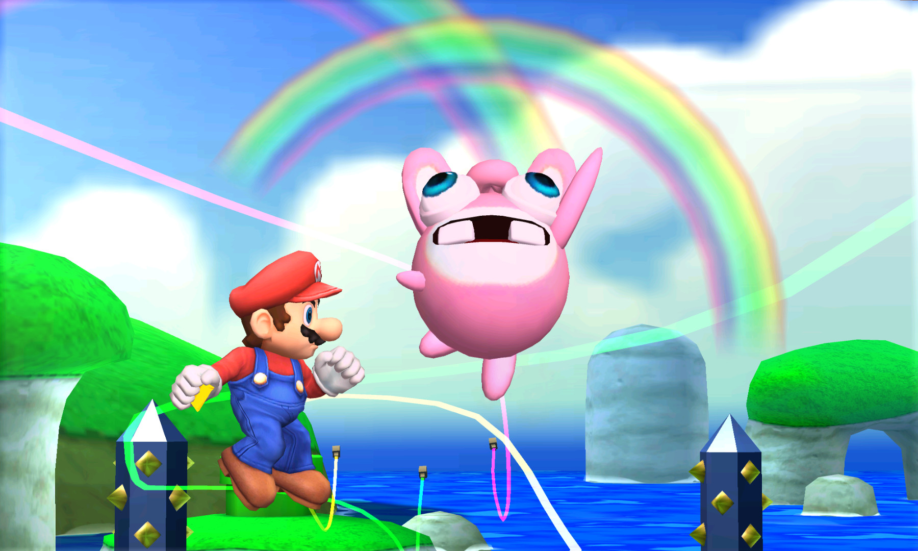 Rabbid Puff 3DS Mod for Super Smash Bros. (3DS) | SSB3DS Mods