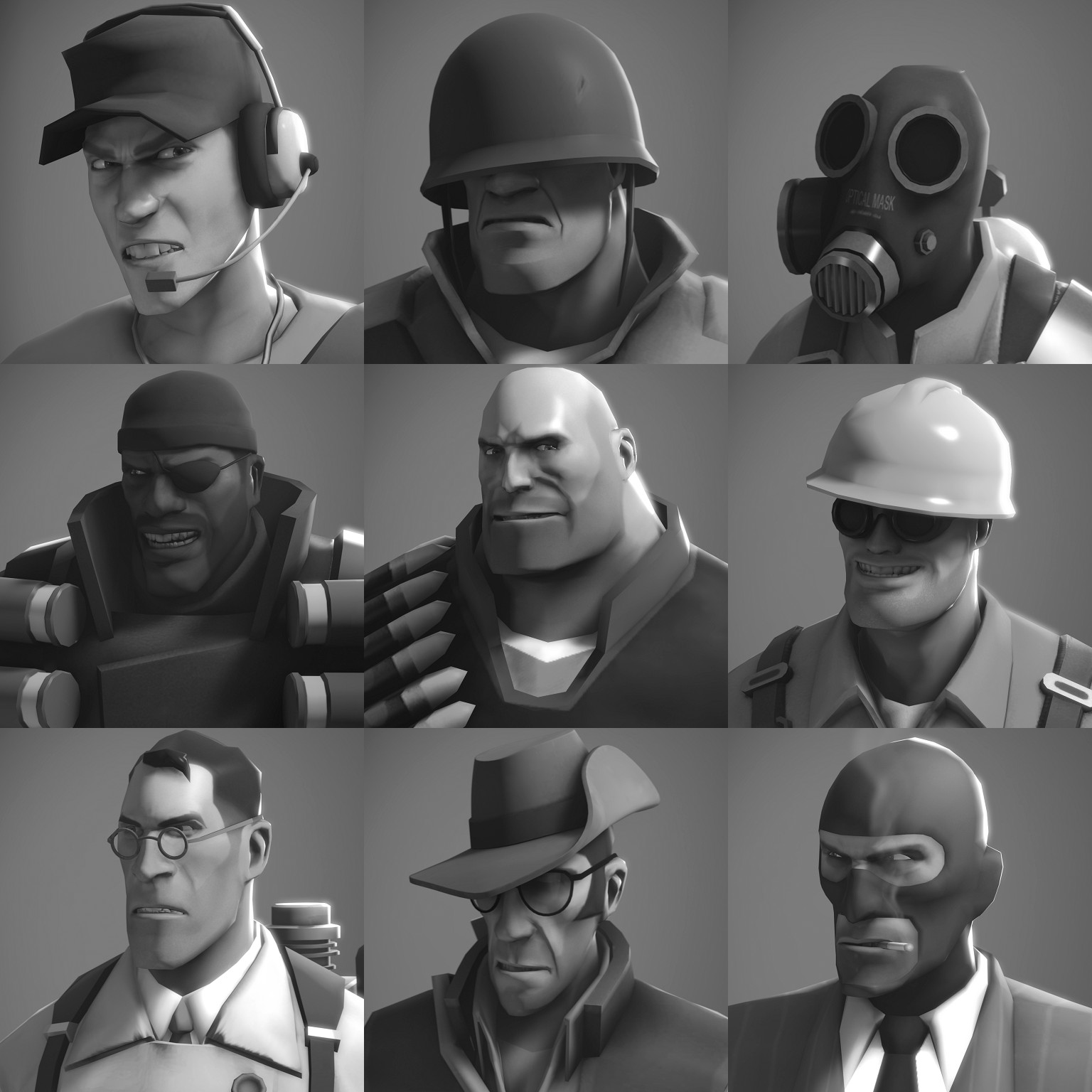 Retrograde's Class Portraits Mod for Team Fortress 2 | TF2 Mods