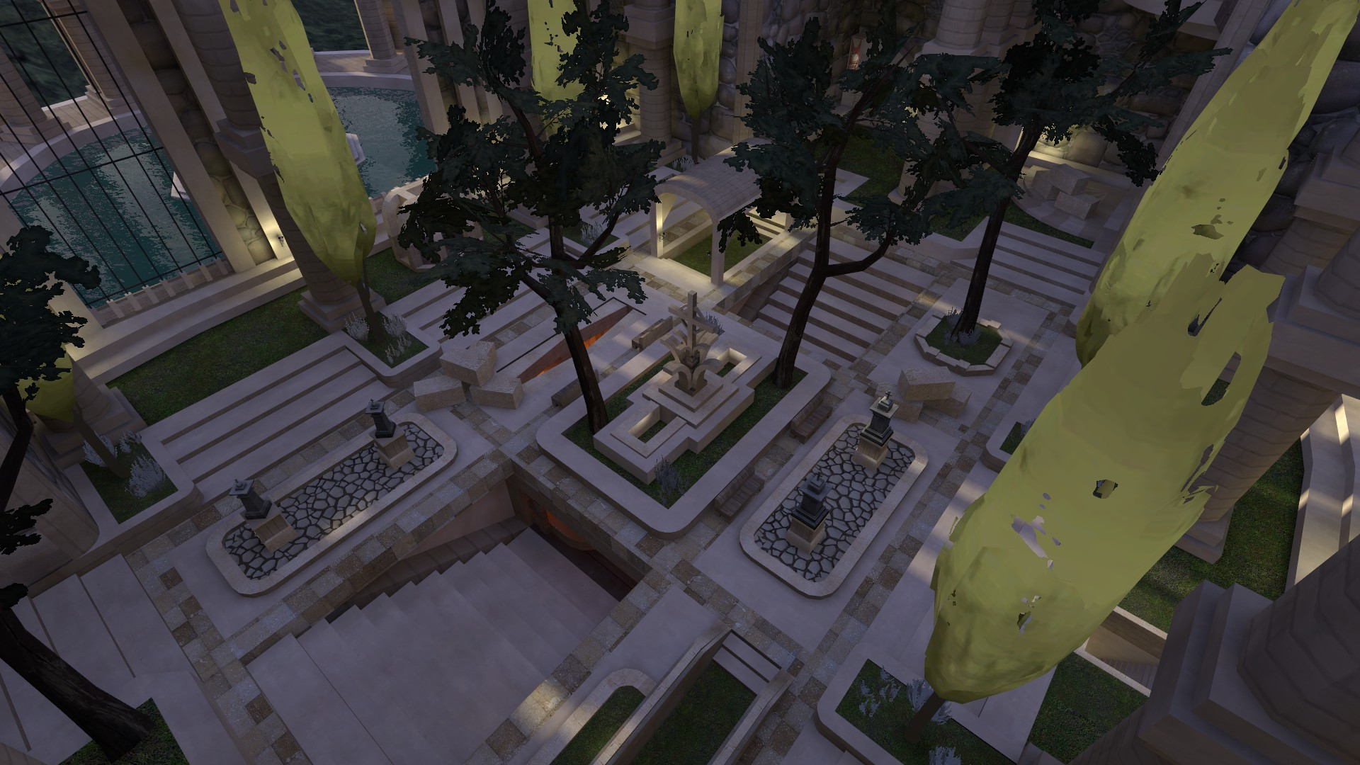 Cobblestone Courtyard [Team Fortress 2] [Mods]