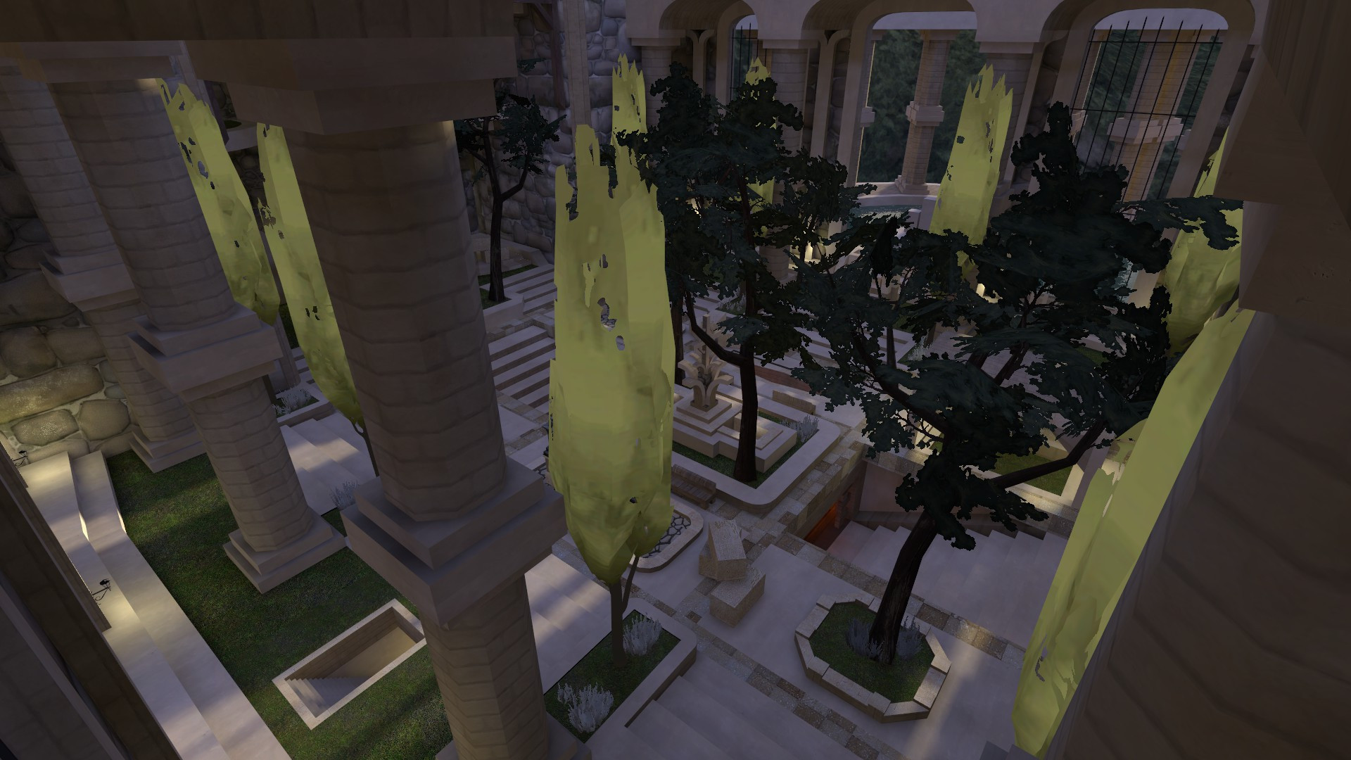 Cobblestone Courtyard Mod for Team Fortress 2 | TF2 Mods