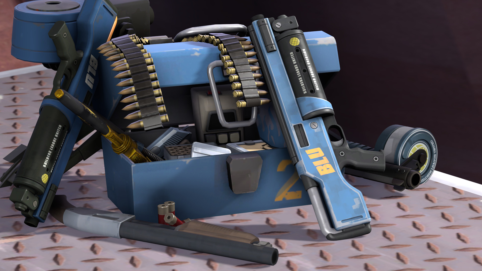 Teamthemed Widowmaker (REBORN) [Team Fortress 2] [Mods]