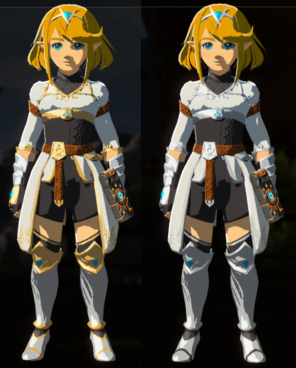 Zelda White Knight Set Mod for The Legend of Zelda: Breath of the Wild ...