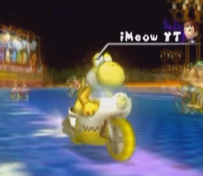 Golden Metallic Yoshi (Mach Bike) Mod for Mario Kart Wii | MKWii Mods