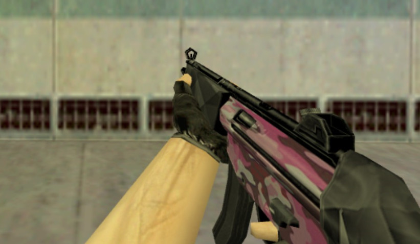 MP5 Pink Camo Mod for Counter-Strike 1.6 | CS1.6 Mods