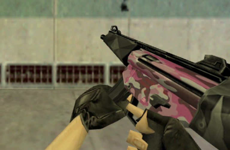 MP5 Pink Camo Mod for Counter-Strike 1.6 | CS1.6 Mods